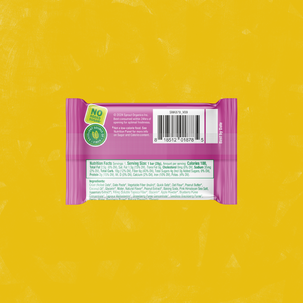 Organic Berry Filled Toddler Snack Bar